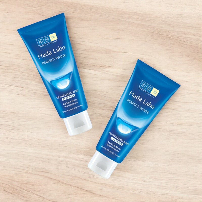 Sữa Rửa Mặt Hada Labo Màu Xanh Dương Perfect White Tranexamic Acid ...
