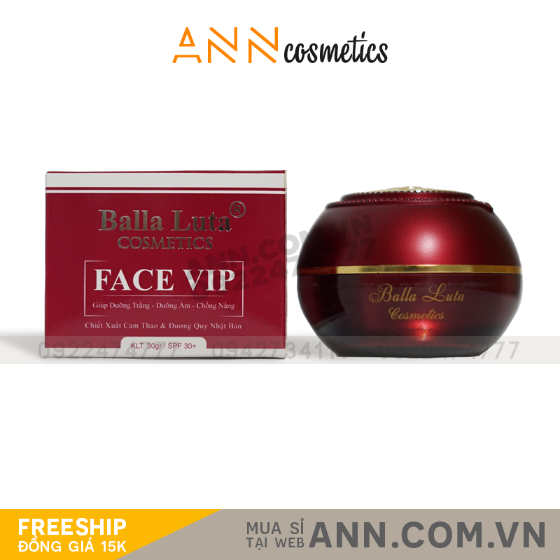 Kem Face VIP Đỏ Giảm Thâm Nám Căng Bóng Da Balla Luta - ANN.COM.VN